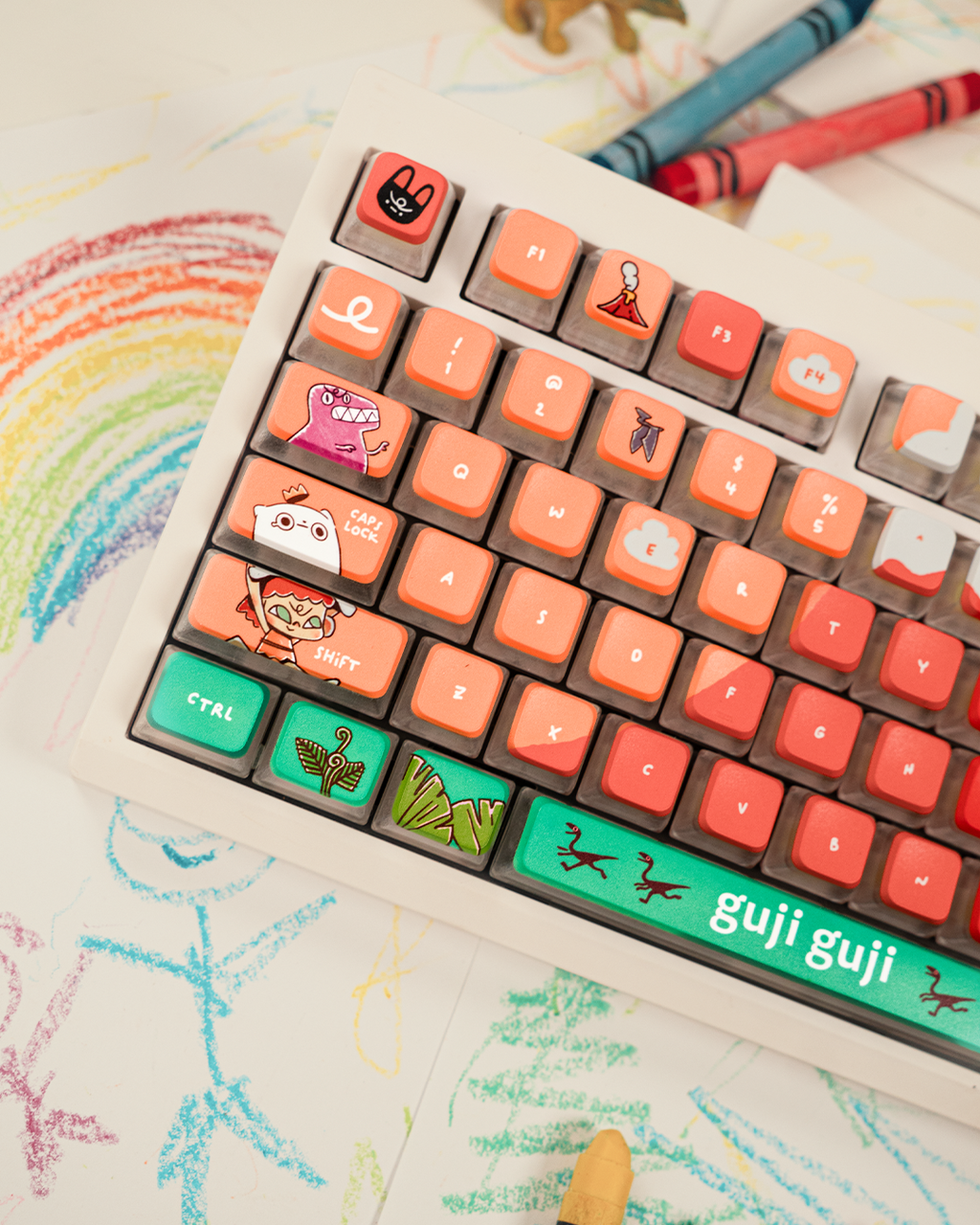 Thekapco x Guji Guji | Back To Jurassic Keycaps