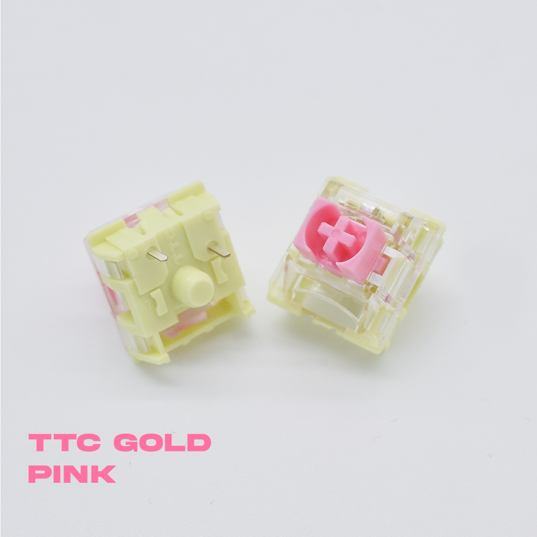 TTC Gold Pink Switches – Thekapco